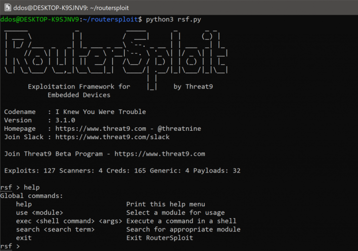 Routersploit – Secuneus Tech | Learn Cyber Security